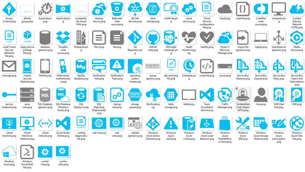 Windows Azure Symbol/Icon Set | ブチザッキ