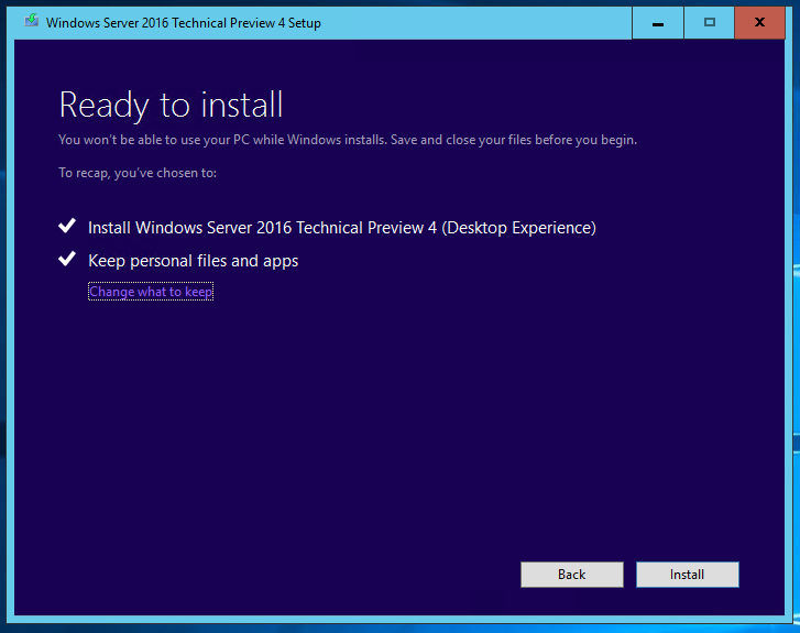 Windows Server 2016 TP4 | ブチザッキ